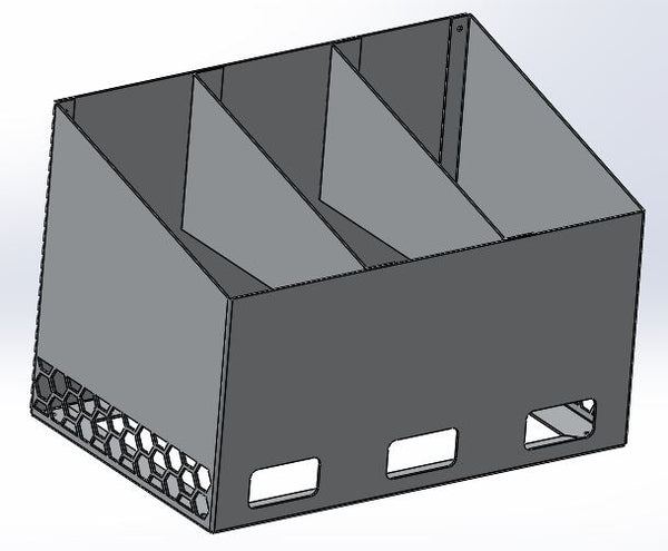 Triple jerry can holder – Kinselas kustoms